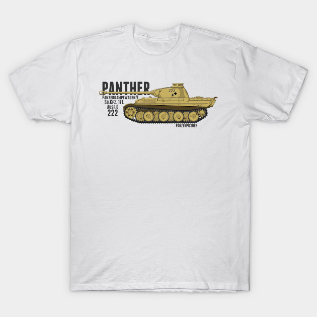 Panther Ausf.G 222 T-Shirt - Panzer - T-Shirt | TeePublic