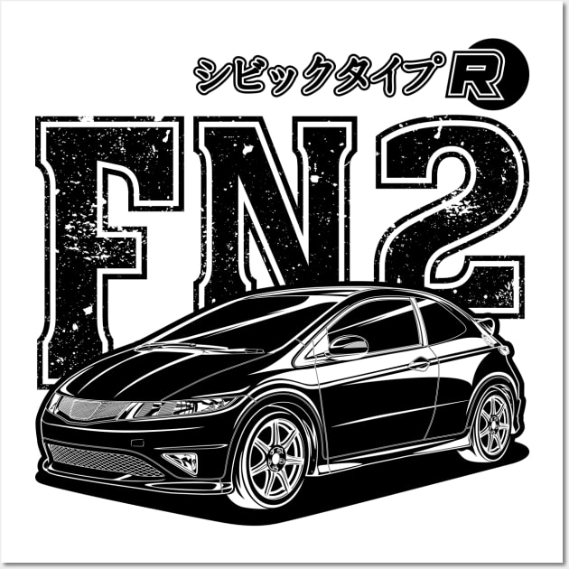 Civic Type R FN2 - Black Print - Civic Type R - Posters and Art Prints ...