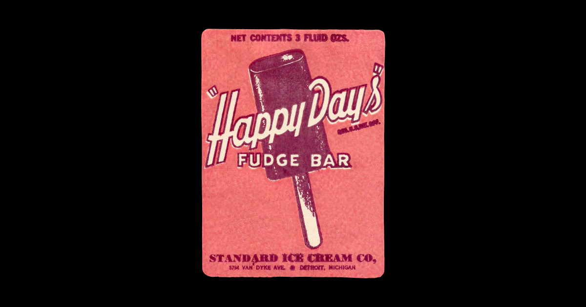 1950s Happy Days Fudge Bar - Ice Cream - Posters and Art Prints | TeePublic
