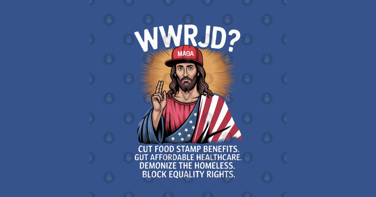 Republican Jesus WWJD - Republican Jesus - T-Shirt | TeePublic