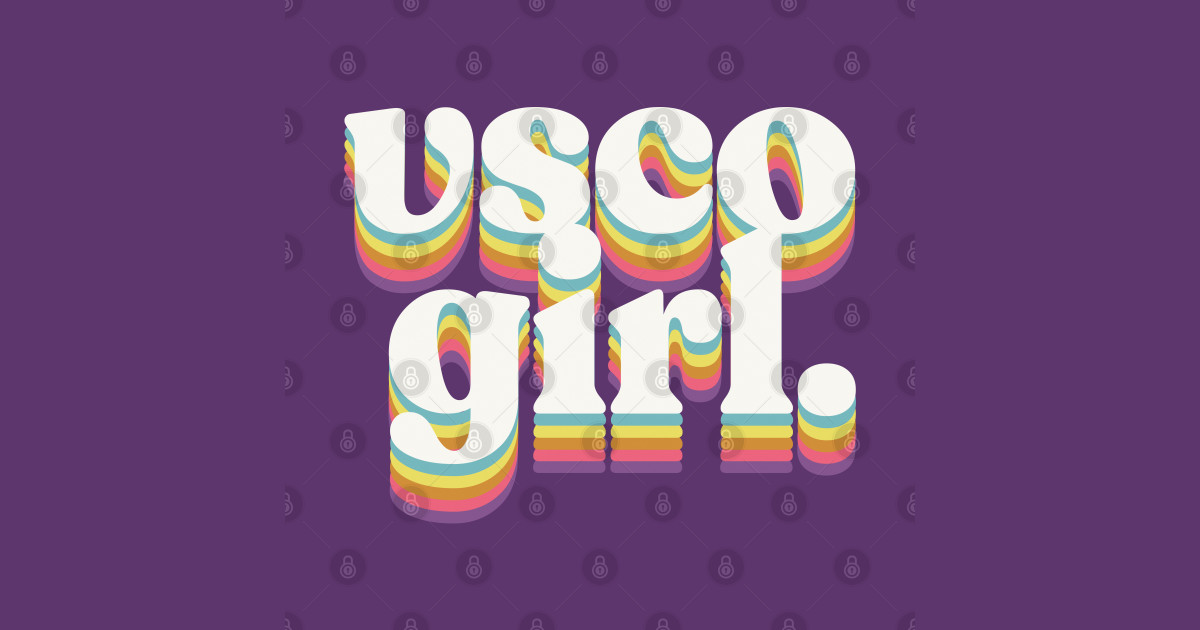 VSCO Girl /// Retro Typography Design - Vsco Girl - T-Shirt | TeePublic