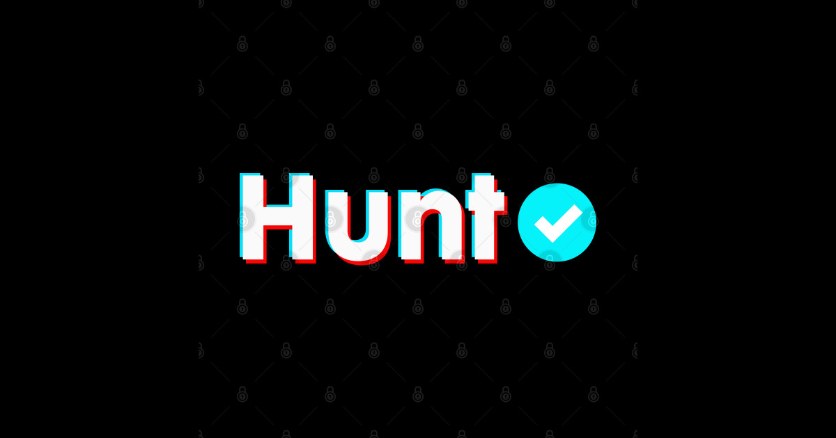 Hunt Name Verify Blue Check Hunt Name Gift - Hunt - Sticker | TeePublic