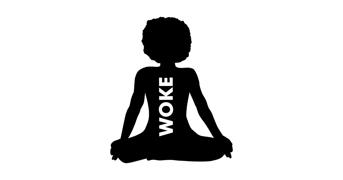 Afro Woman, Woke, Meditation, African, Black Lives - Afro - T-Shirt ...