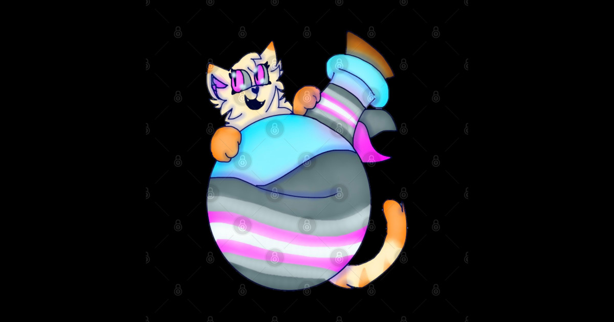 Demigirl Potion Cat - Lgbt - Sticker | TeePublic