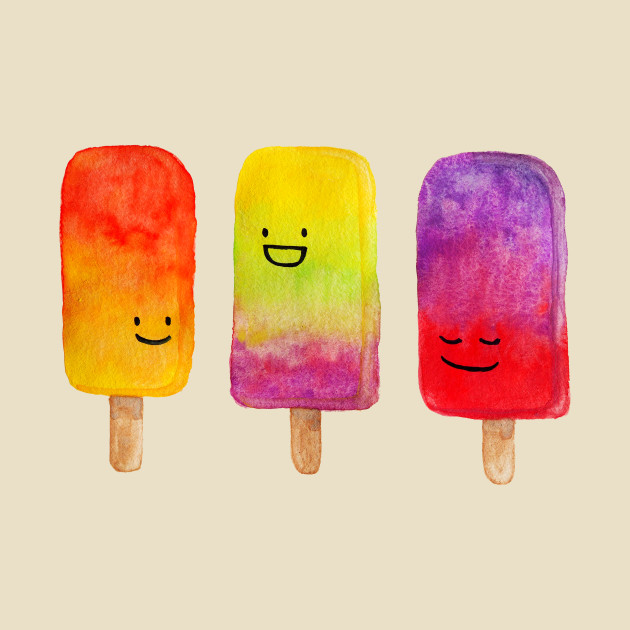 Popsicle Friends - Popsicles - T-Shirt | TeePublic
