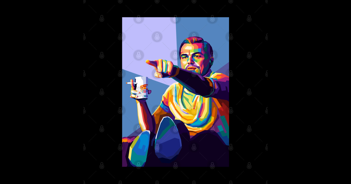 Leonardo Dicaprio Pointing Meme Pop Art - Meme - Sticker | TeePublic