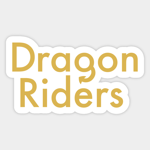 Gold Dragon Riders Text Design - Gold Dragon Riders Text Design ...