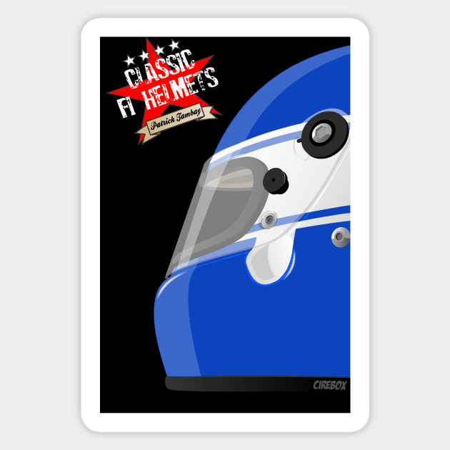 PATRICK TAMBAY CLASSIC HELMET - Classic Helmet - Sticker | TeePublic