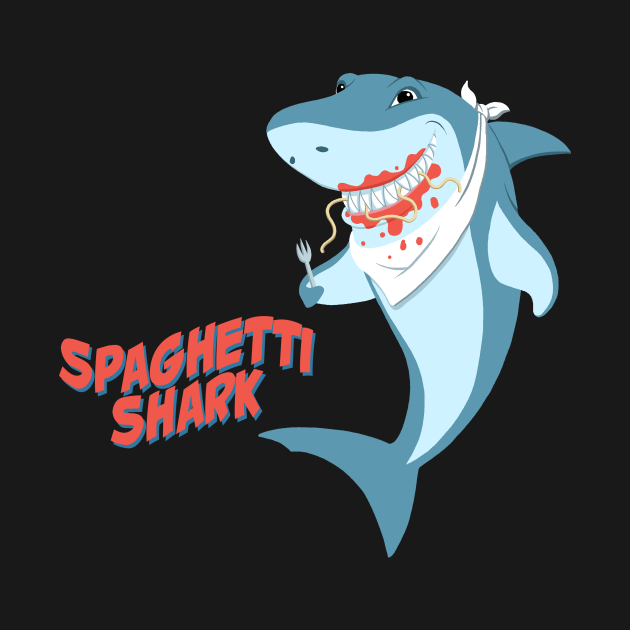 Spaghetti Shark - Spaghetti Lover - Hoodie | TeePublic