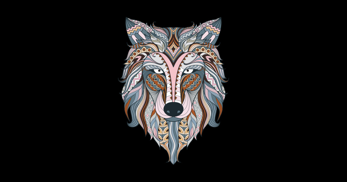 Boho Wolf art - Boho Inspired - Posters and Art Prints | TeePublic