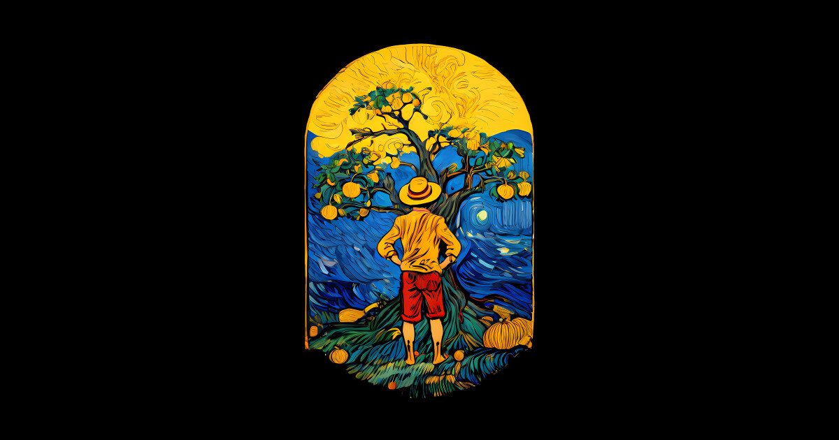 Luffy and power fruit tree - Luffy - Posters and Art Prints | TeePublic