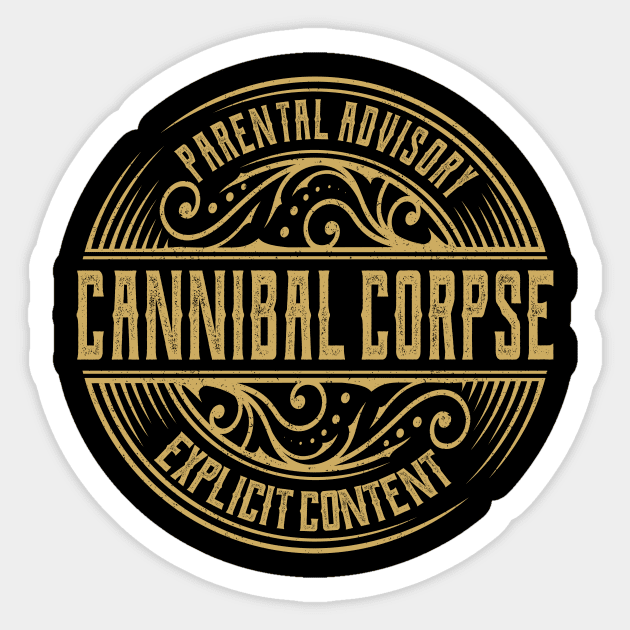 Cannibal Corpse Vintage Ornament - Musician - Sticker | TeePublic