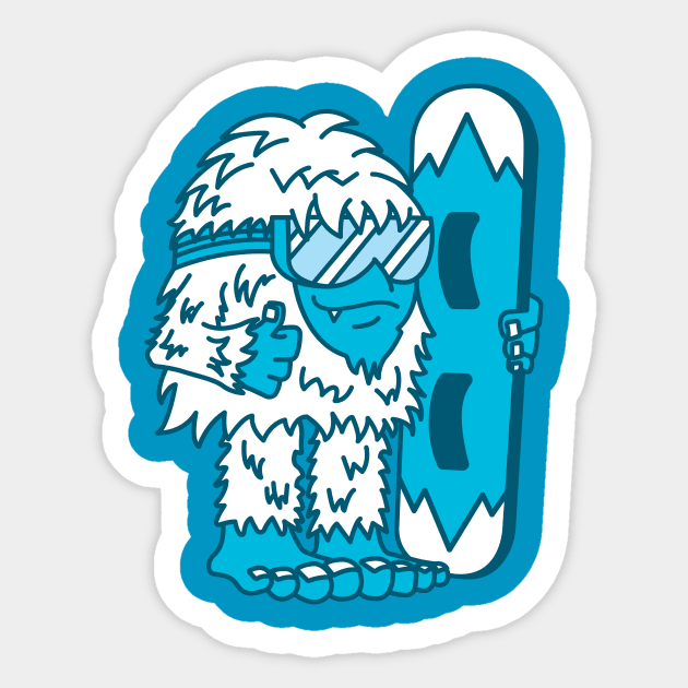 Yet the Yeti - Yeti - Sticker | TeePublic