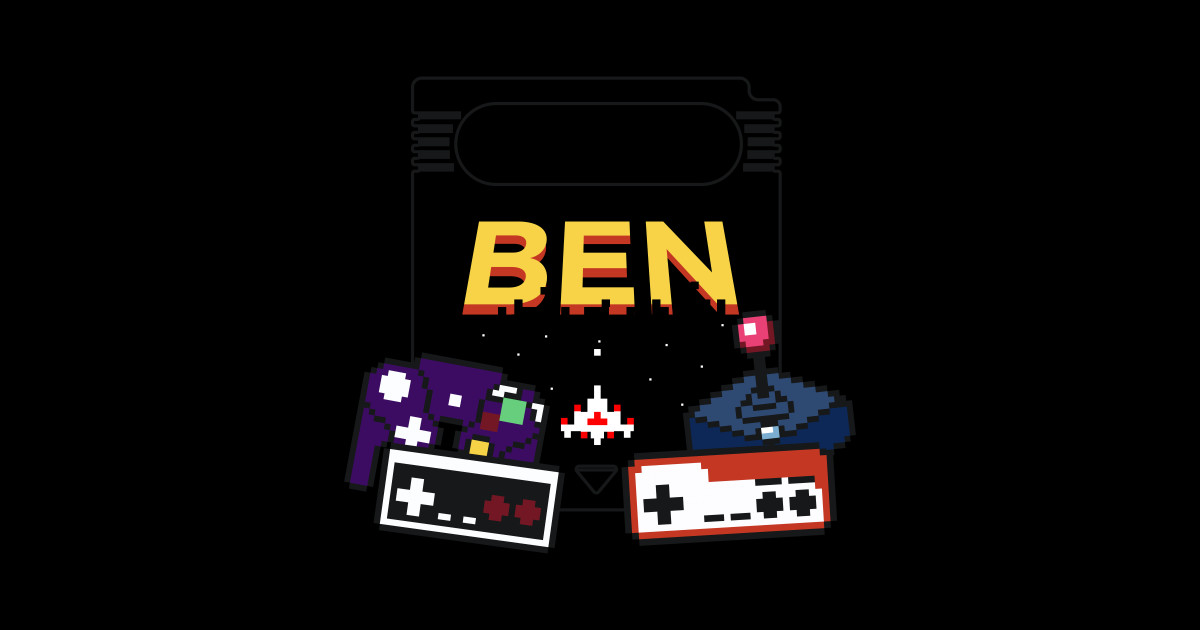 Retro Kid Ben Game Console - Retro - Sticker | TeePublic