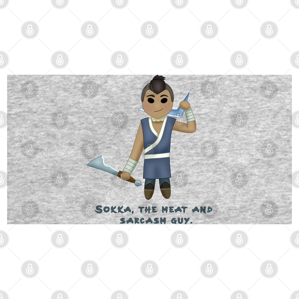 Sokka Chibi Quote - Avatar The Last Airbender - T-Shirt | TeePublic