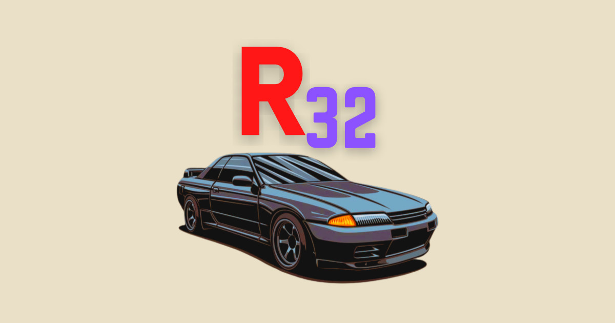 r32 skyline {grey} - Nissan Skyline - T-Shirt | TeePublic