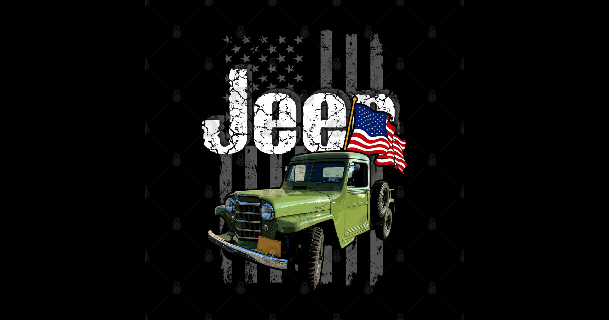 Willys-Overland Truck Jeepcar JEEP Flag - Willys Overland Truck ...