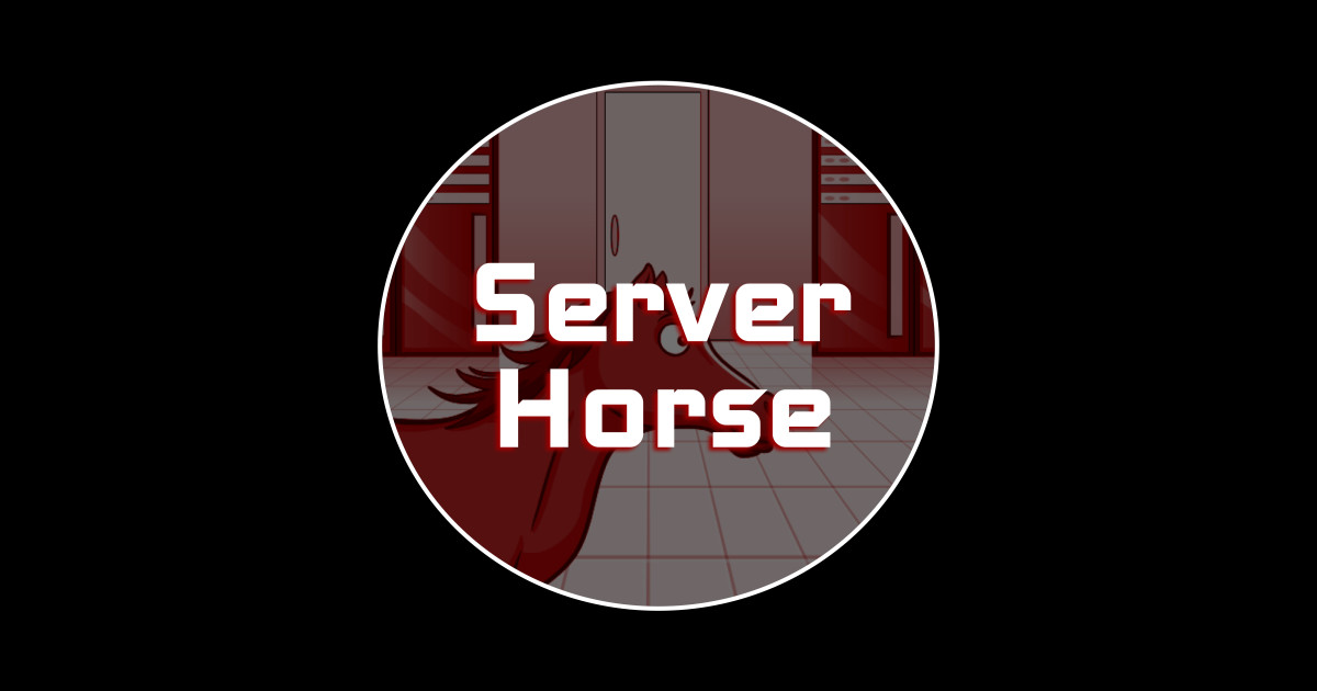 Server Horse Icon 1 - Servers - Sticker | TeePublic
