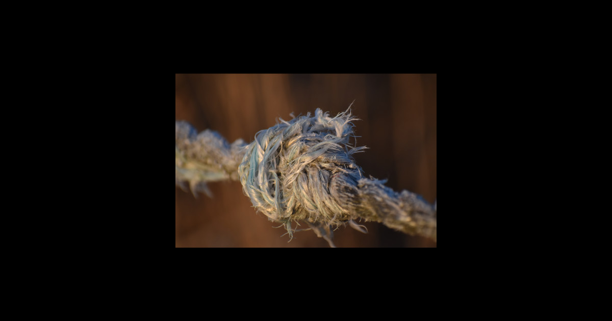 A rope with a knot - Rope - Sticker | TeePublic