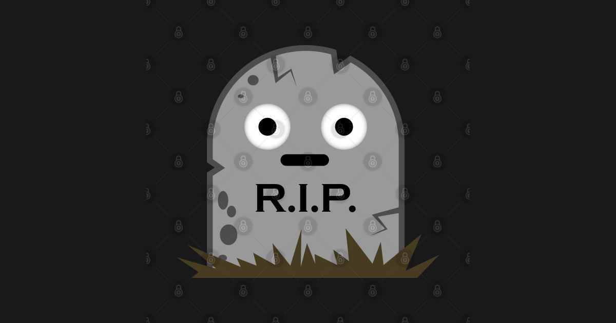 Rip Emoji - Halloween - Sticker | TeePublic