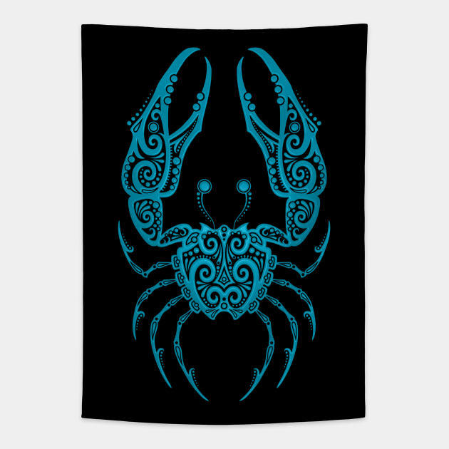 Blue Cancer Zodiac Sign - Cancer - Tapestry | TeePublic