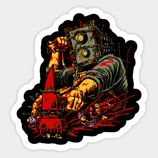 The Keeper - Boxhead II - Evil Within - Sticker | TeePublic