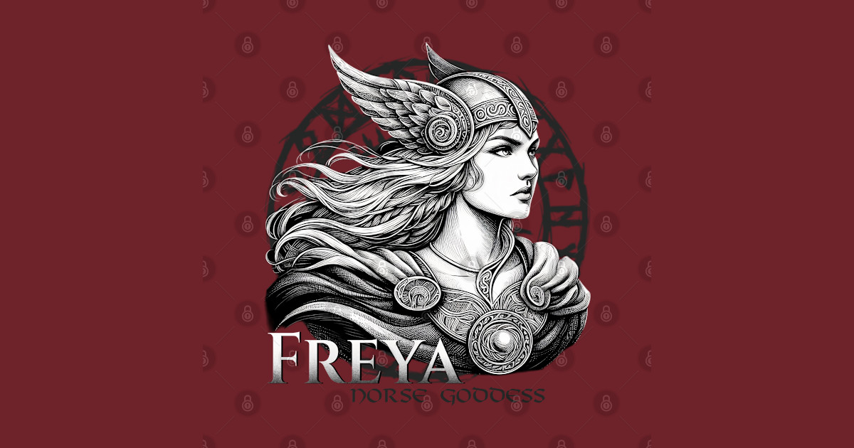 Freya-Norse goddes - Freyja - T-Shirt | TeePublic