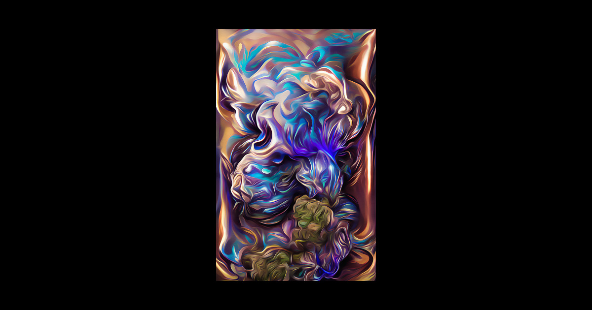 Blue Thick Iridescent Nug Hightimes Weed Cannabis - Nugs - Magnet ...