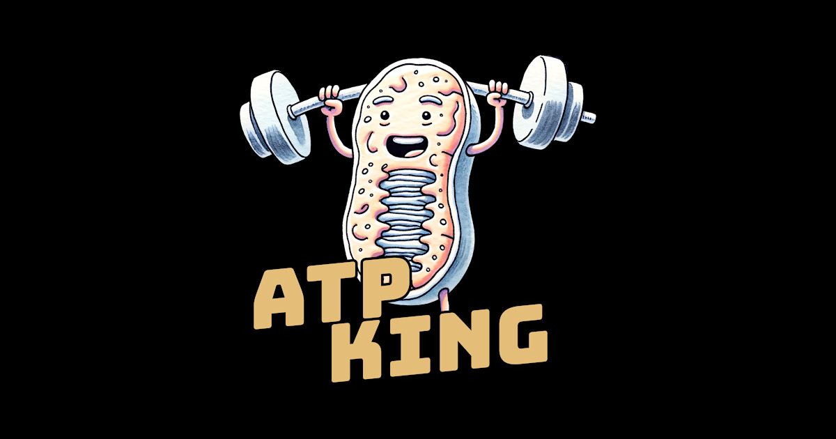 ATP King Micro Biology Design - Biology Student - Sticker | TeePublic
