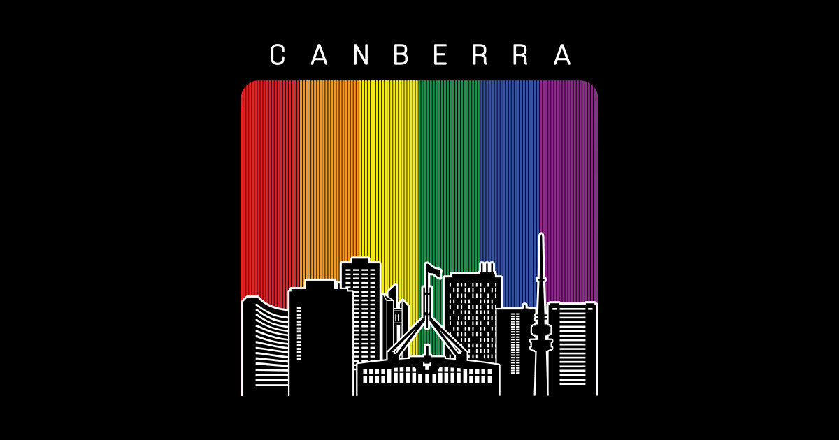 Canberra LGBT Flag - Canberra - Sticker | TeePublic