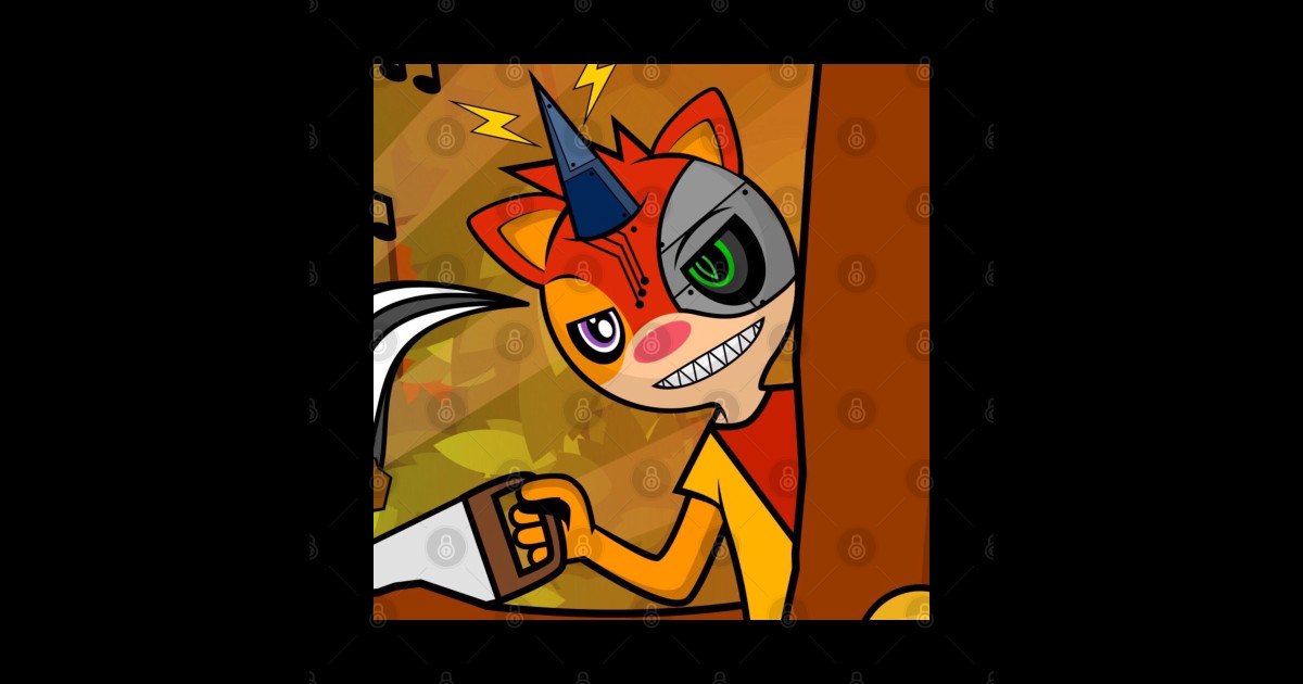 Cyborg Squirrel Saw - Moule - Sticker | TeePublic