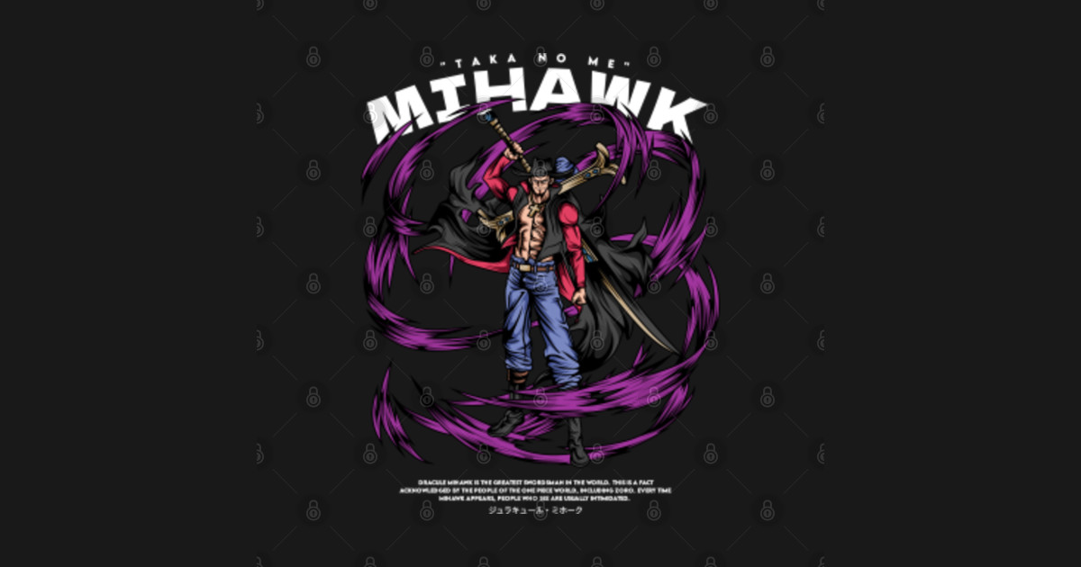 Mihawk anime Fanart - Mihawk - T-Shirt | TeePublic