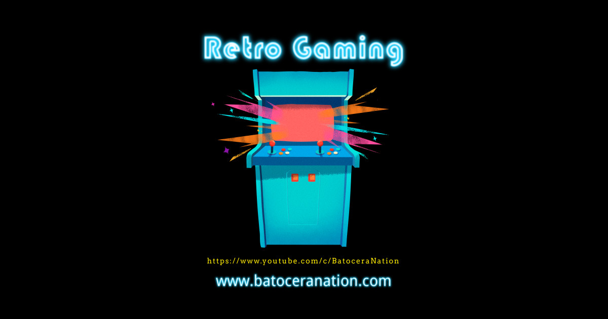Retro Gamer Logo 18 by Batocera Nation - Retrogaming - Sticker | TeePublic