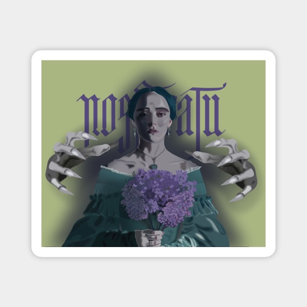 Nosferatu 2024 Ellen Hutter Fanart - Nosferatu - Magnet | TeePublic