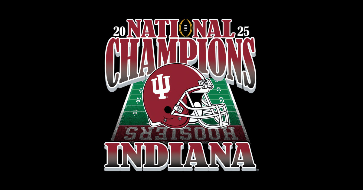 Indiana Hoosiers CFP National Champs 2025 Football Turf - Indiana ...