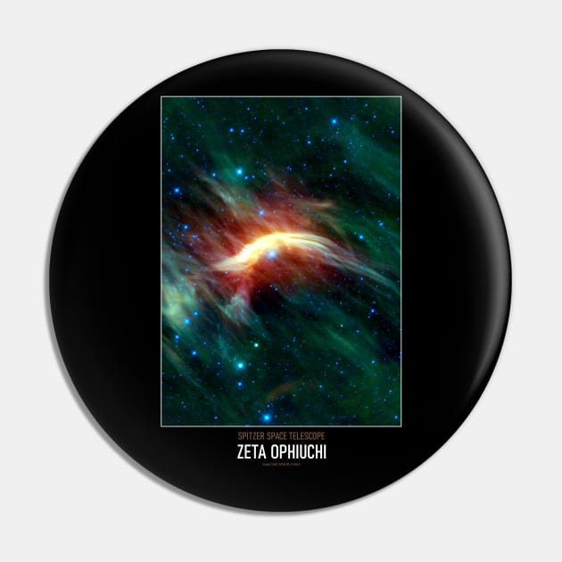 High Resolution Astronomy Zeta Ophiuchi - Zeta Ophiuchi - Pin | TeePublic