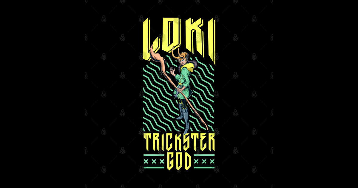 Viking trickster god Loki - God Loki - Sticker | TeePublic