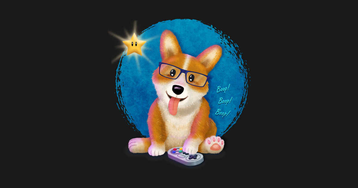Corgi Gamer - Corgi - T-Shirt | TeePublic