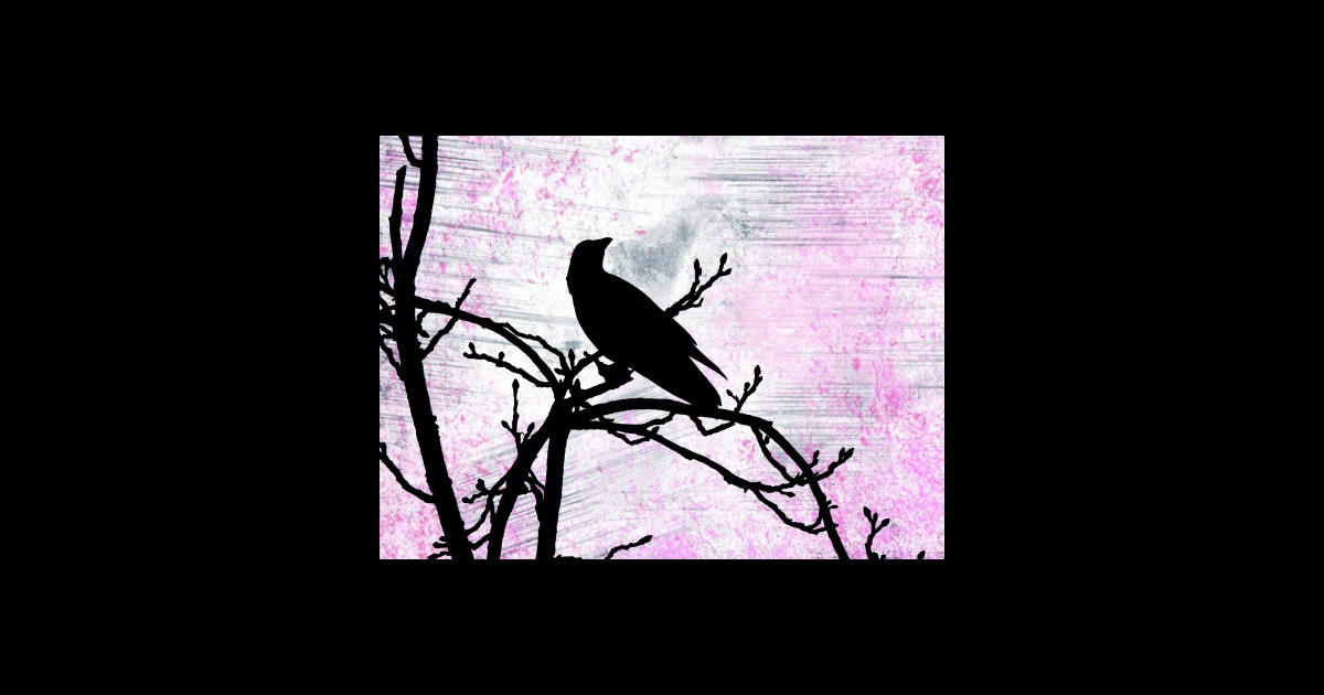 Pink Crow - Crow - Sticker | TeePublic