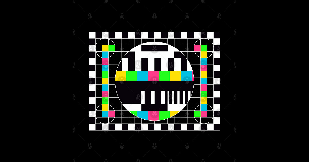 Tv Test Signal - Tv - Sticker | TeePublic
