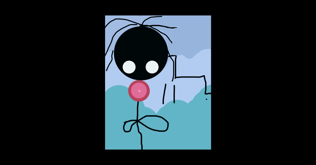 Baby Smells Flower Stick Figure Stick Figure Sticker Teepublic
