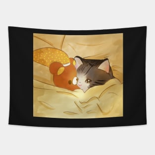 Crying Cat Meme Sad Cat Tapestries for Sale | TeePublic