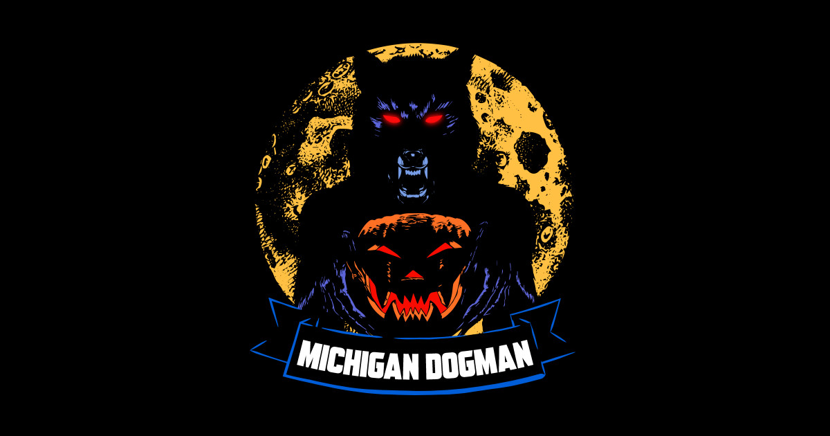 MICHIGAN DOGMAN ARTWORK - Michigan Dogman - Magnet | TeePublic