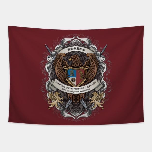 Roskos Family Crest - Crest - Tapestry | TeePublic