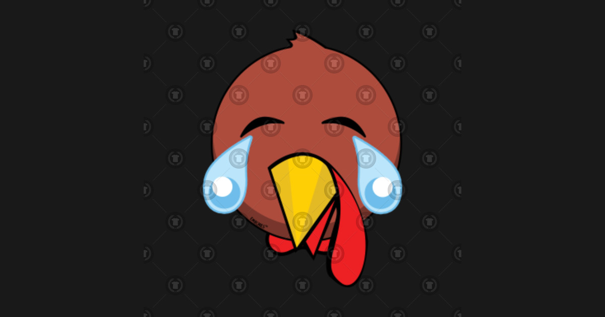 Turkey Crying Tears of Joy Asian Emoji Thanksgiving - Thanksgiving ...