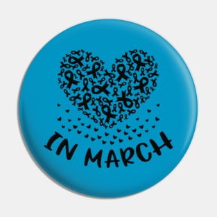 Colon Cancer Awareness Blue Ribbon Pins and Buttons for Sale | TeePublic