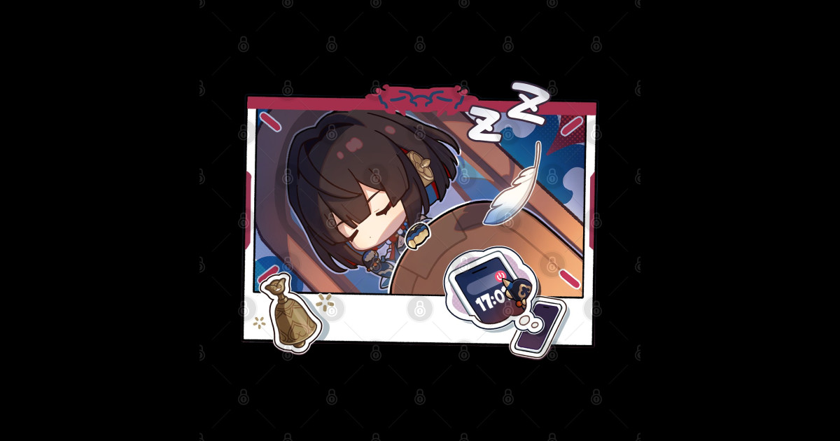 Honkai Star Rail Chibi Xueyi Rest - Honkai Star Rail - Sticker | TeePublic