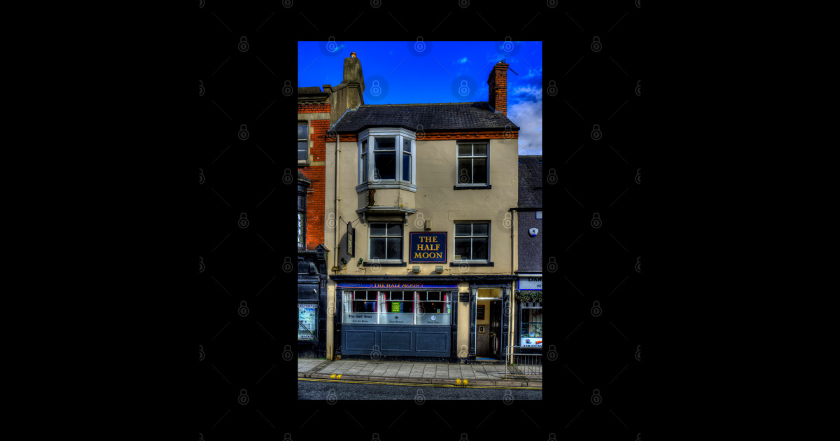 The Half Moon - Hdr - Sticker | TeePublic