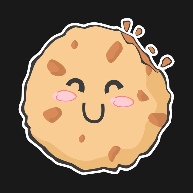 Cute Cookie Smiling - Cookies - T-Shirt | TeePublic