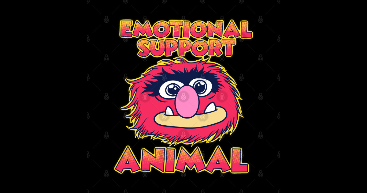 Muppets Emotional Support Animal - Muppets Animal - Sticker | TeePublic